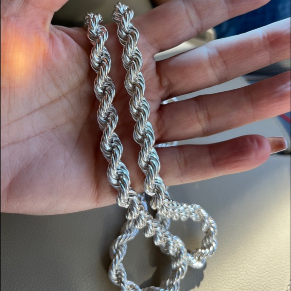 Accessories | Heavy 1mm Sterling Silver 925 Hollow Rope Chains 32 ...